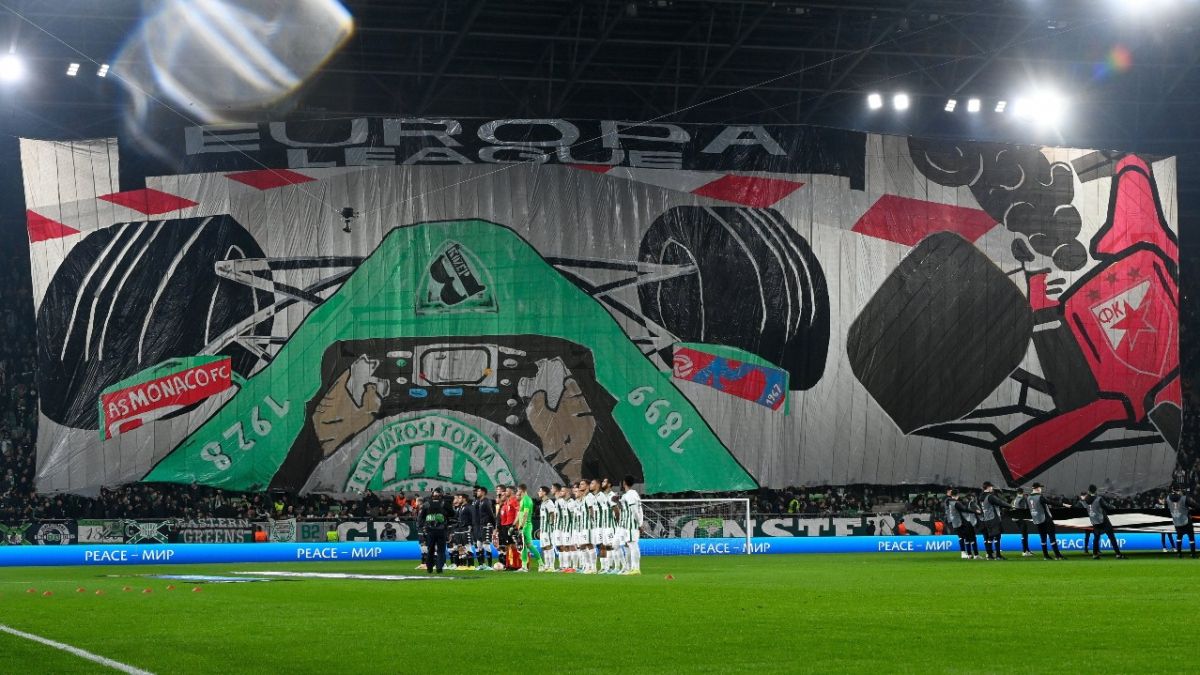 Fradi-versenyautó jelent meg a Groupama Arénában