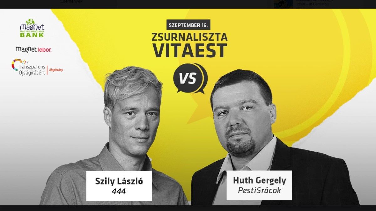 Huth vs. Szily – jön az új zsurnaliszta vitaest