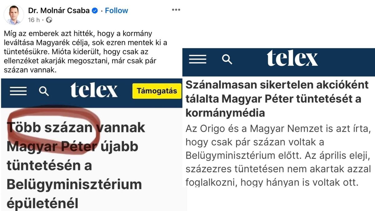 Összeér, ami...? A Telex tíz percen belül átírta ezresre a százast